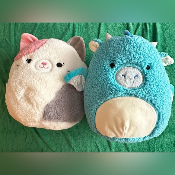 Squishmallows | Toys | Squishmallow Multipack 2 In Cat And Dragon ...